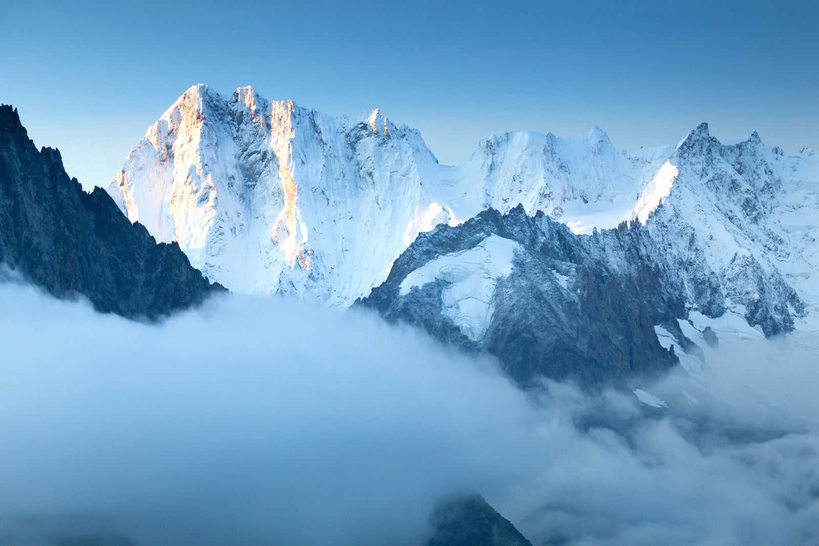 Mer de Glace valley glacier