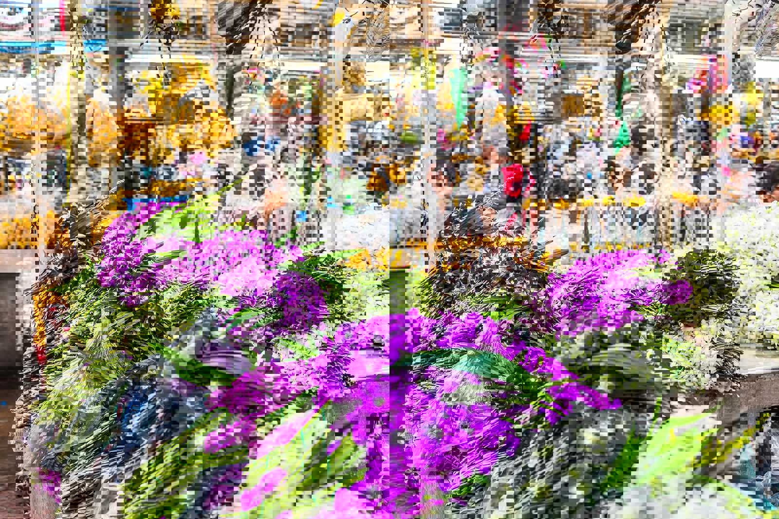 Flower market in the Old Town