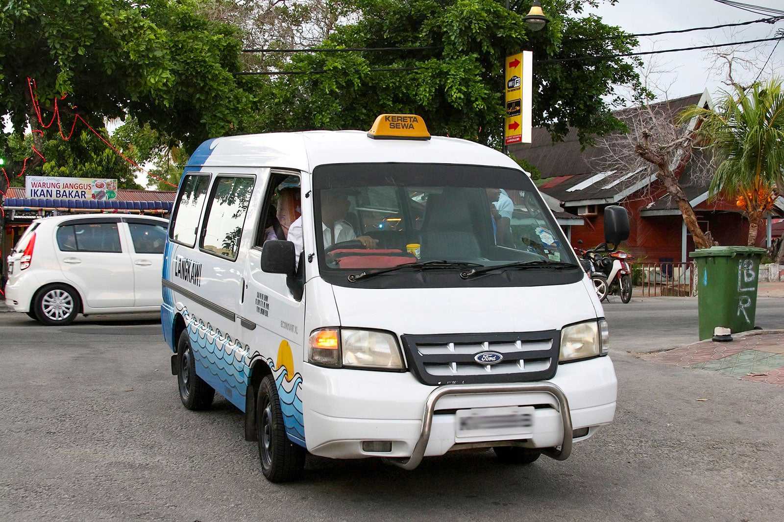 Taking a taxi in Langkawi